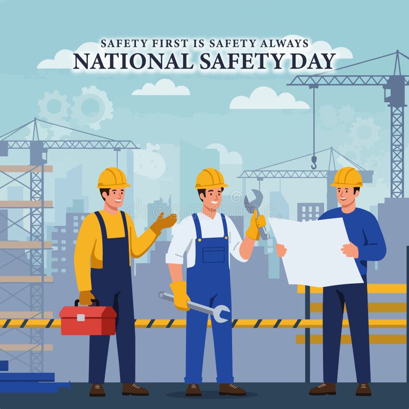 Vector Graphic of National Safety Day Good for National Safety Day ...