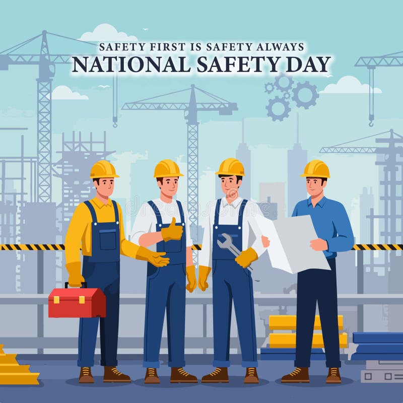 Vector Graphic of National Safety Day Good for National Safety Day ...