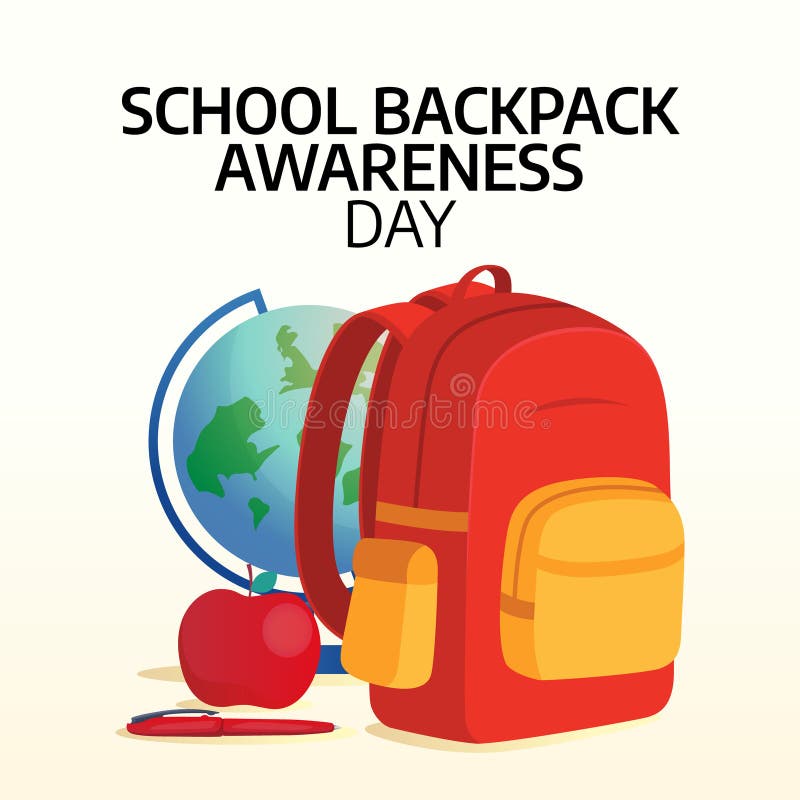 Vector Graphic of National School Backpack Awareness Day Good for ...