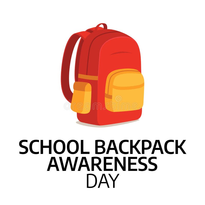 Vector Graphic of National School Backpack Awareness Day Good for ...