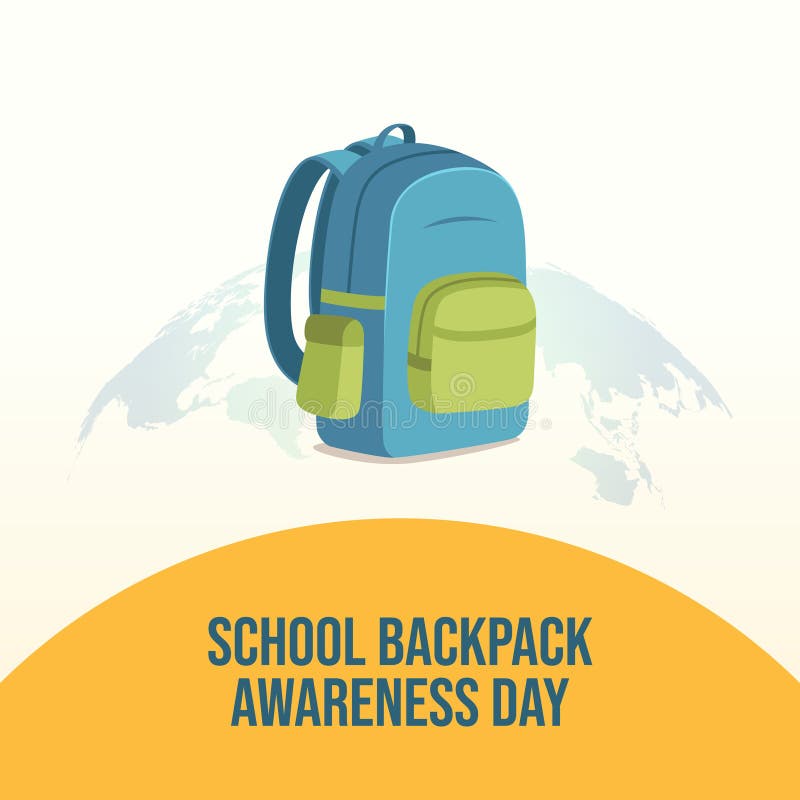 Vector Graphic of National School Backpack Awareness Day Ideal for ...