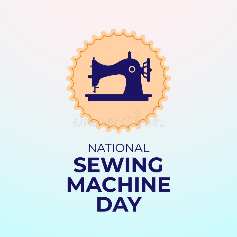 National Sewing Machine Day, Idea for a Poster, Banner, Flyer or ...
