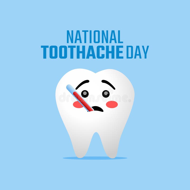Vector Graphic of National Toothache Day Stock Vector - Illustration of ...