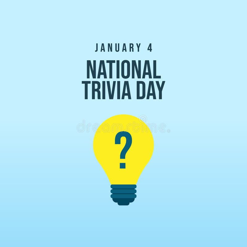 Vector Graphic of National Trivia Day Ideal for National Trivia Day ...