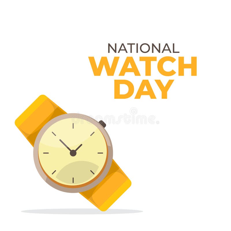 National Watch Day. June 19. Holiday Concept Stock Vector ...