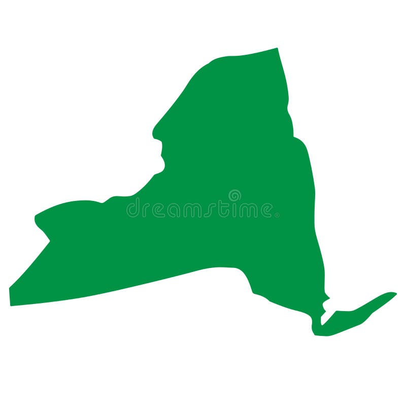 New York State Shape Vector Stock Vector - Illustration of graphic ...