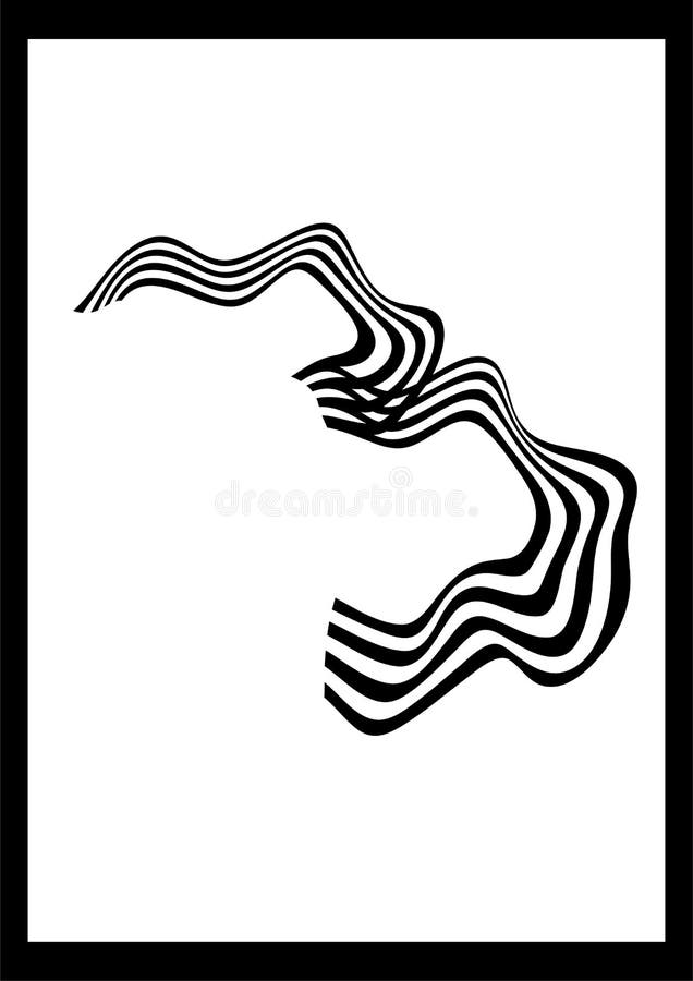 Vector Graphic Number 3 with Wave Design Stock Vector - Illustration of ...