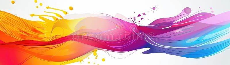Vector Graphic of a Playful Abstract Design with Dynamic Lines and ...