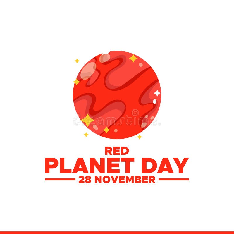 Vector Graphic of Red Planet Day Good for National Red Planet Day ...