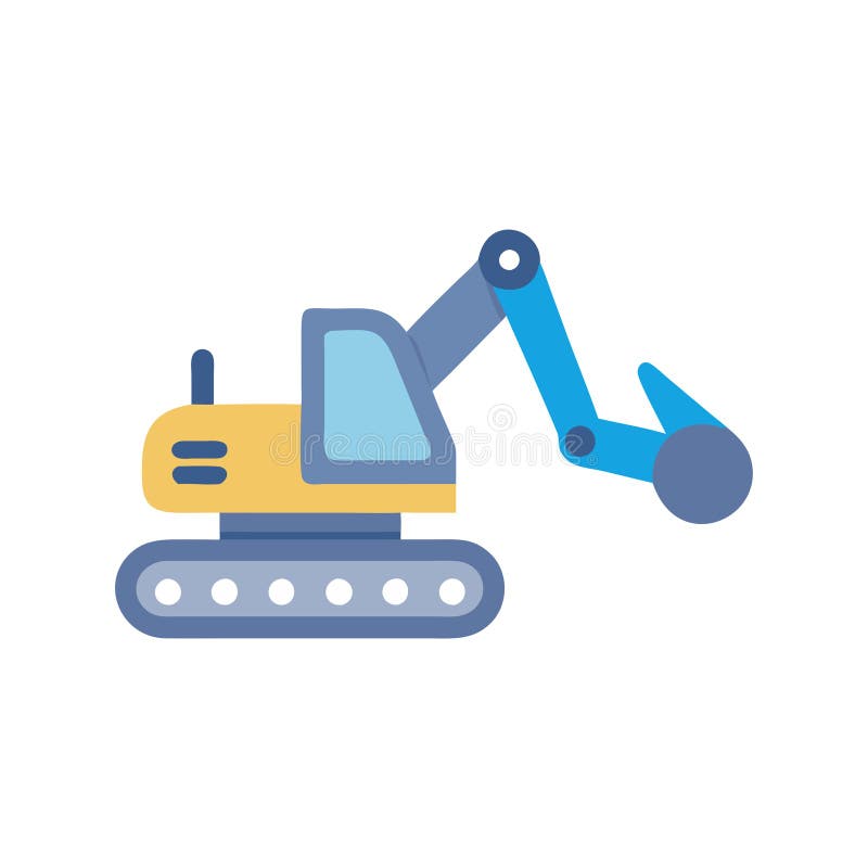 Backhoe Design Vector Graphic Illustration Stock Vector - Illustration ...