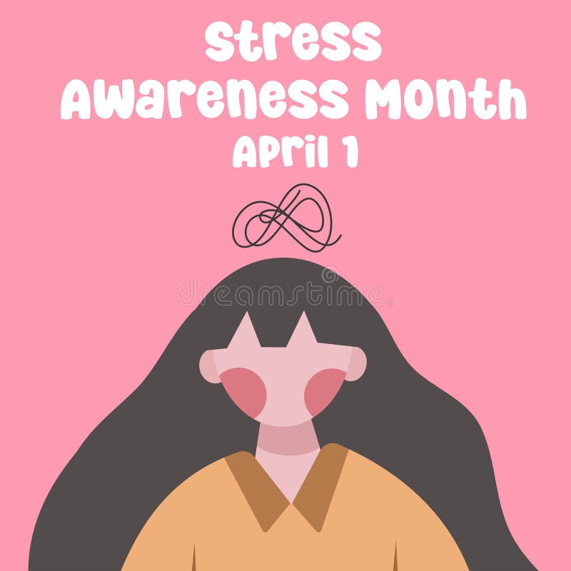Vector Graphic of Stress Awareness Month Ideal for Stress Awareness ...