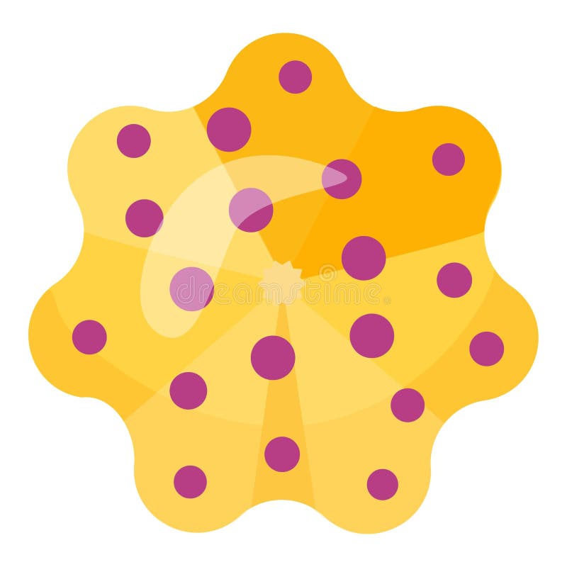 Abstract Yellow Amoeba with Purple Dots Illustration Stock Vector ...