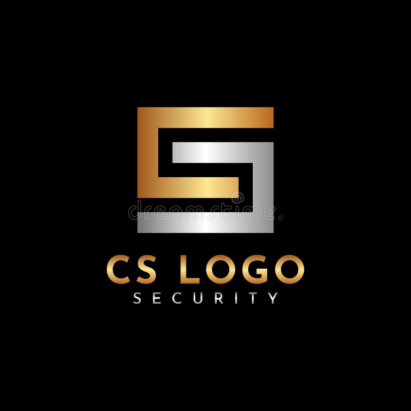 Vector Graphic of Initials Letter CS Emblem for Security Logo Design ...