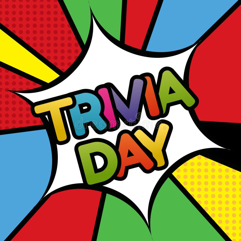 Vector Graphic of Trivia Day Stock Vector - Illustration of quote ...