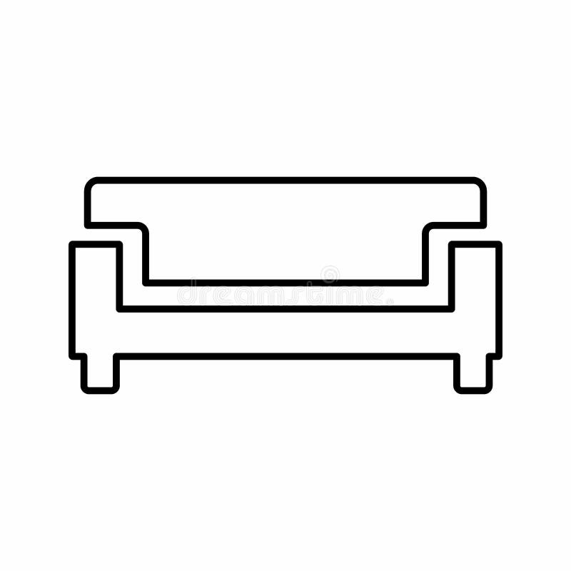 Vector Graphic of Two Seats - Line Style - Simple Illustration ...