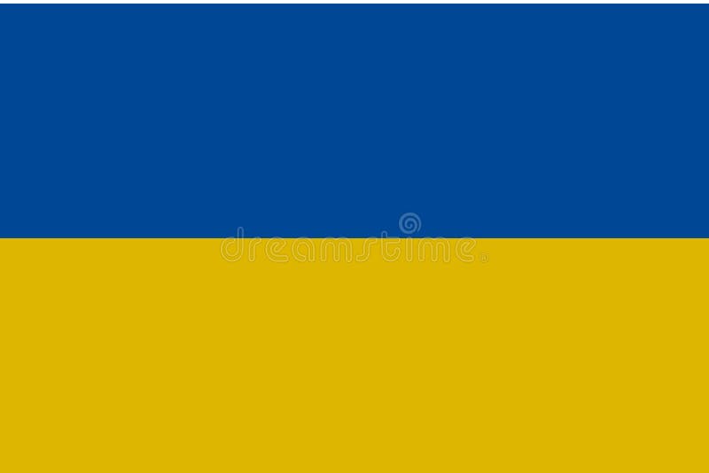 Simple Flag of Ukraine Background Stock Vector - Illustration of ...