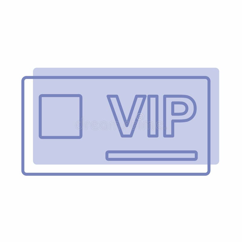 Vector Graphic of VIP Card - Twins Style - Simple Illustration ...