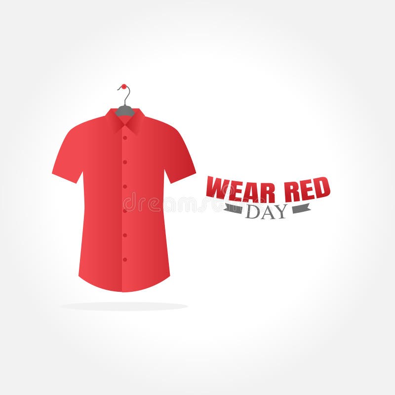 Vector Graphic of Wear Red Day Good for Wear Red Day Celebration. Stock ...