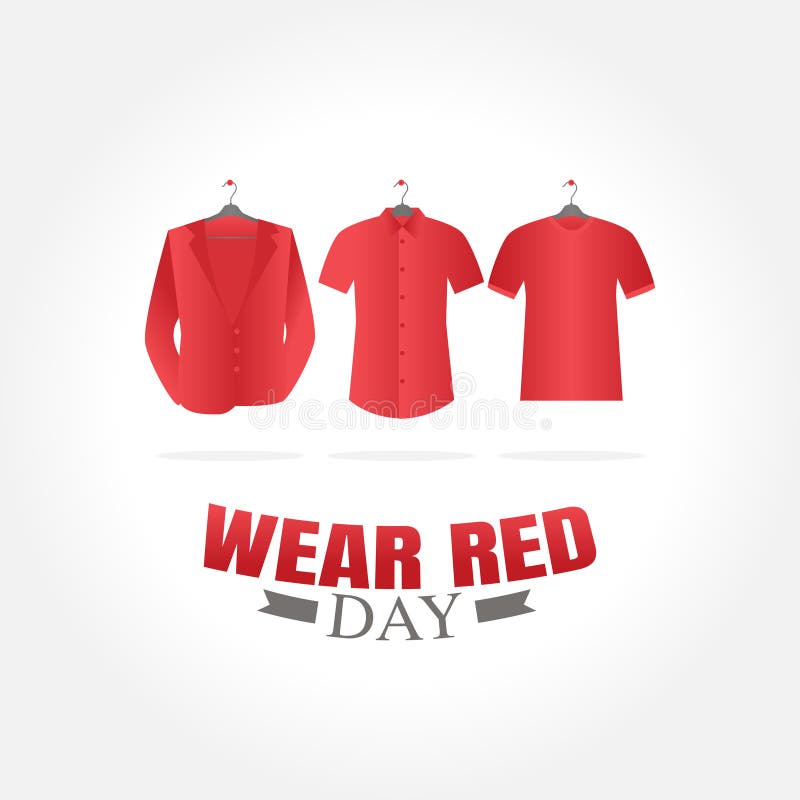 Vector Graphic of Wear Red Day Good for Wear Red Day Celebration. Stock ...