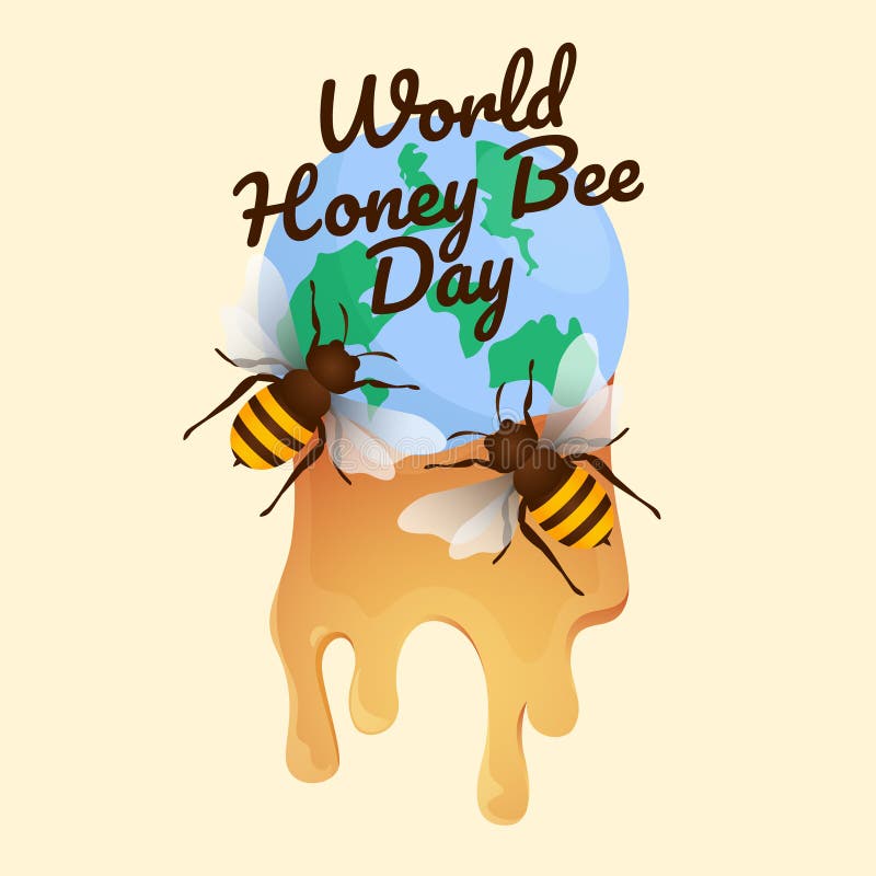 Vector Graphic of World Honey Bee Day Good for World Honey Bee Day ...