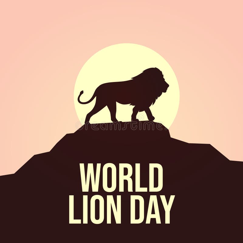Vector Graphic of World Lion Day Ideal for World Lion Day Celebration ...