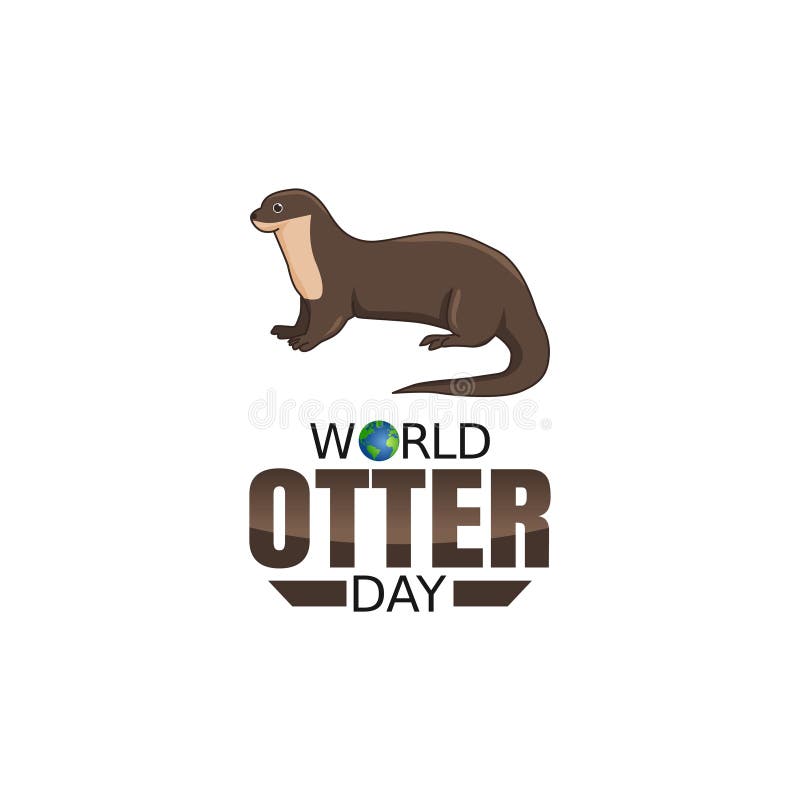 Vector Graphic of World Otter Day Good for World Otter Day Celebration ...