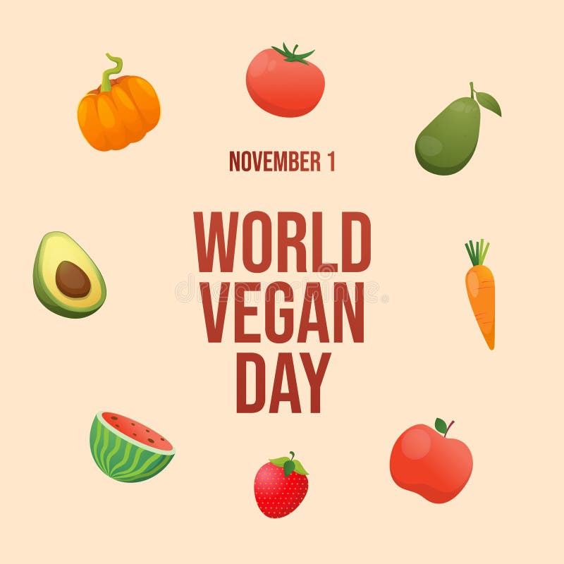 World Vegan Day, Concept Design. Cute Character with Vegetables Crown ...