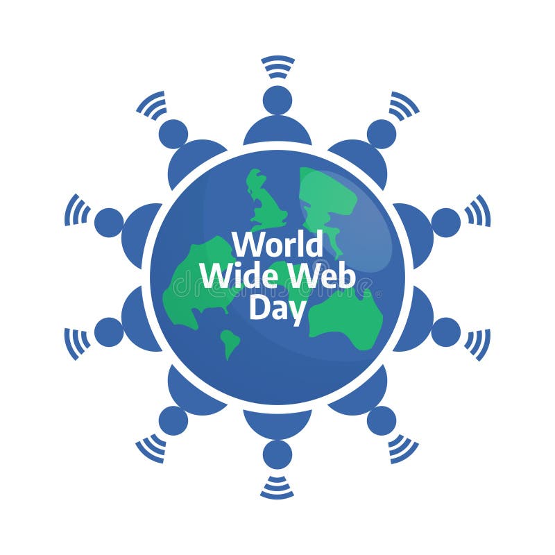 Vector Graphic of World Wide Web Day Ideal for World Wide Web Day ...
