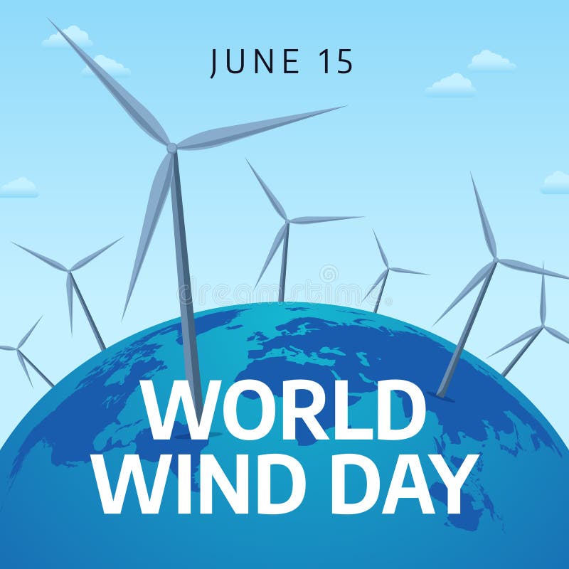 Vector Graphic of World Wind Day Good for World Wind Day Celebration ...