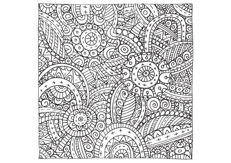 Abstract outline pattern stock vector. Illustration of coloring - 168626633