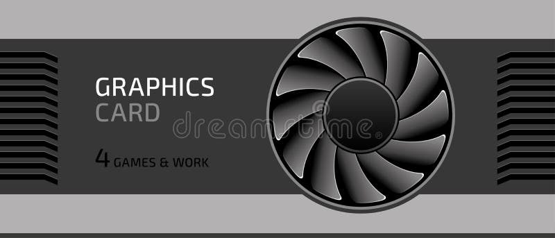 Vector Graphics Card Pc Component Stock Vector - Illustration of ...