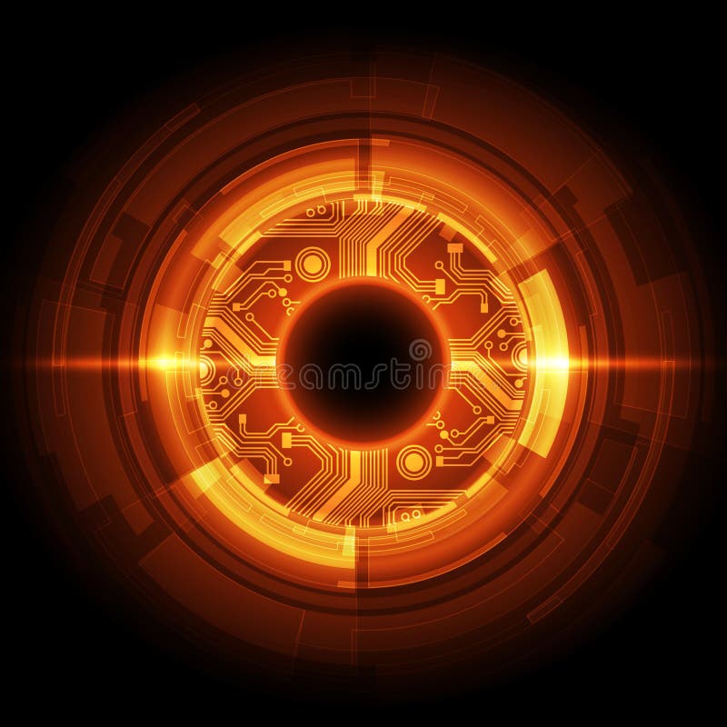 Vector Graphics. Chip Processor Speed Technology Background Stock Vector - Illustration of ...