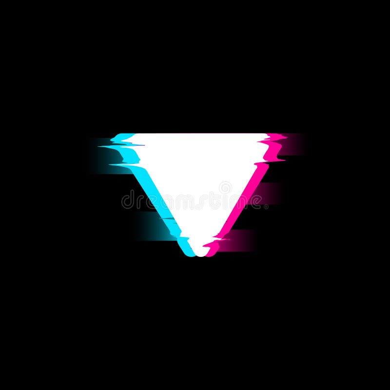 Vector Graphics with a Glowing Triangle, Creating the Effect of Modern ...