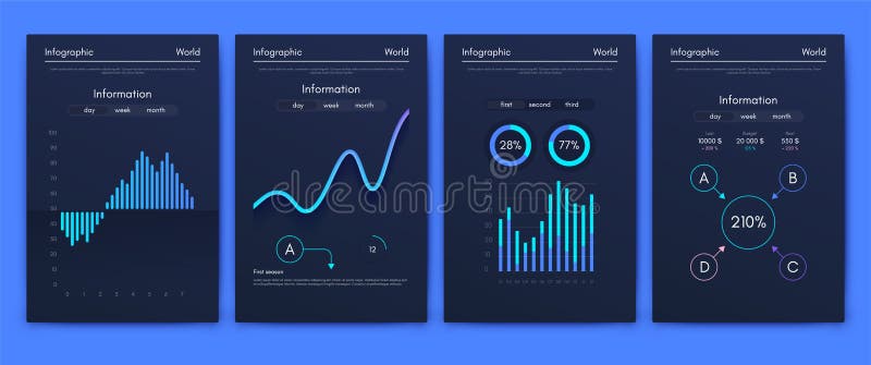 Vector Graphics Infographics with Mobile Phone. Template for Creating ...