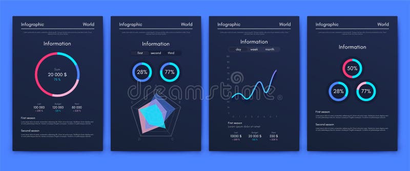 Vector Graphics Infographics with Mobile Phone. Template for Creating ...