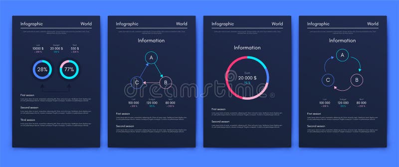 Vector Graphics Infographics with Mobile Phone. Template for Creating ...