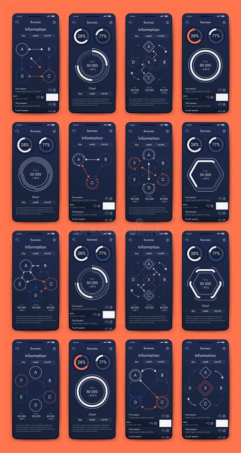 Vector Graphics Infographics with Mobile Phone. Template for Creating ...