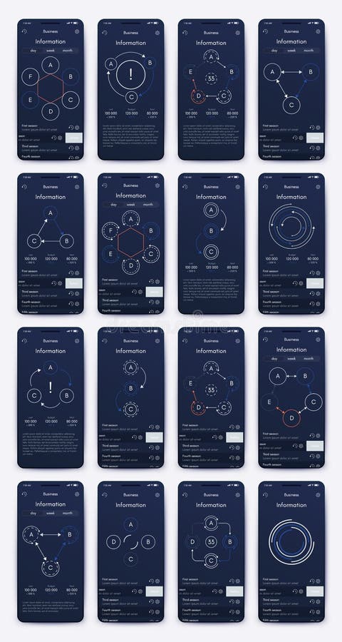 Vector Graphics Infographics with Mobile Phone. Template for Creating ...