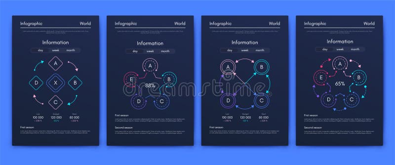 Vector Graphics Infographics with Mobile Phone. Template for Creating ...