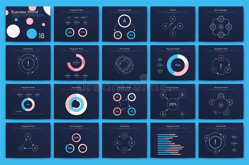Vector Graphics Infographics with Mobile Phone. Template for Creating ...
