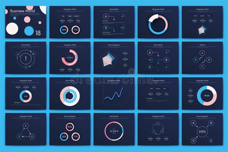 Vector Graphics Infographics with Mobile Phone. Template for Creating ...