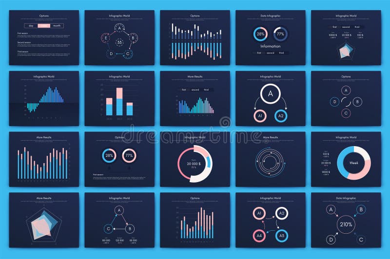Vector Graphics Infographics with Mobile Phone. Template for Creating ...