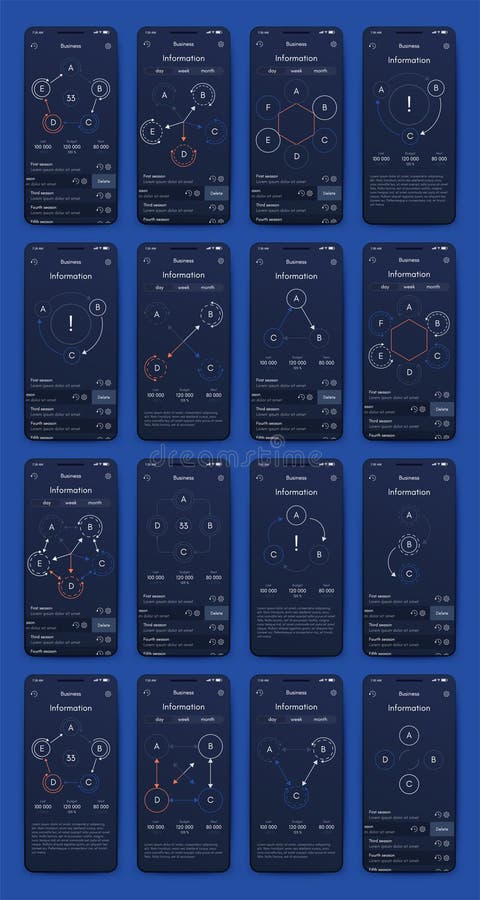 Vector Graphics Infographics with Mobile Phone. Template for Creating ...