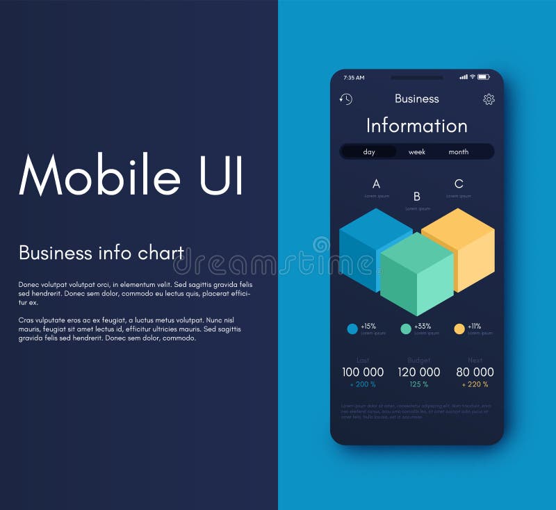 Vector Graphics Infographics with Six Options. Template for Creating ...