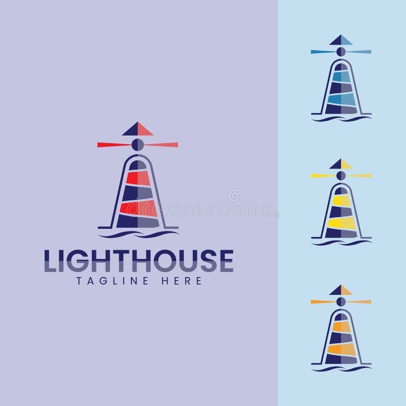 Lighthouse Logo Vector. Simple and Modern. Stock Vector - Illustration ...