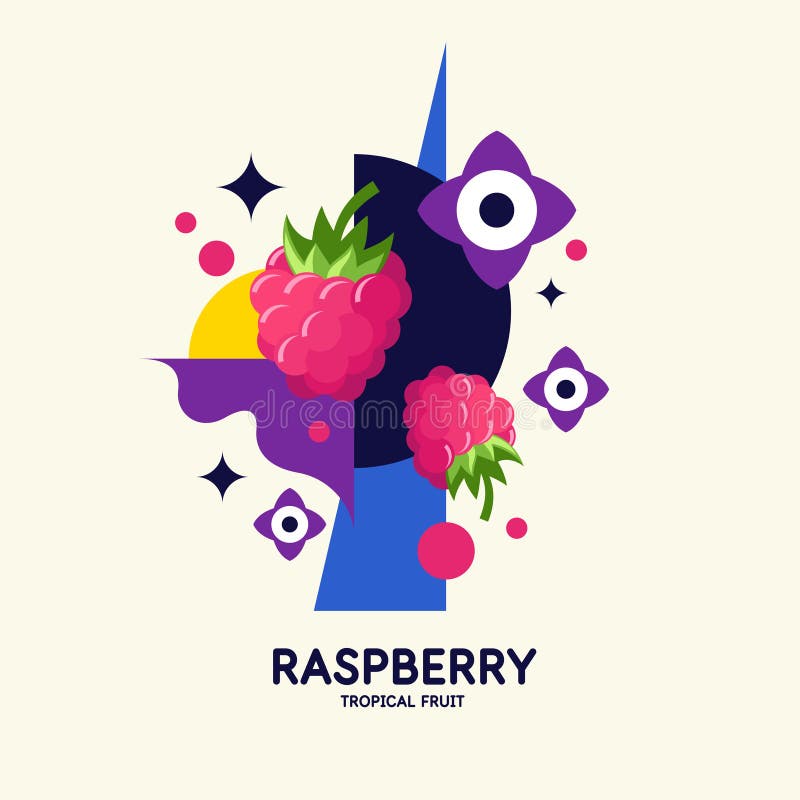 Raspberry Jam Label Template Design Vector Illustration Stock ...