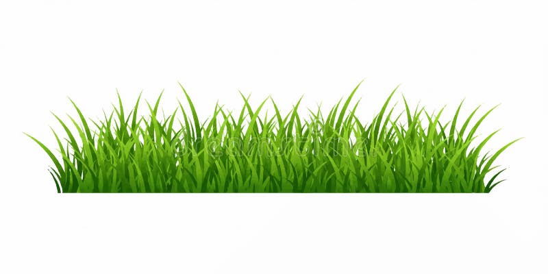 Vector Grass Template with Clean Green Blades Stock Vector ...