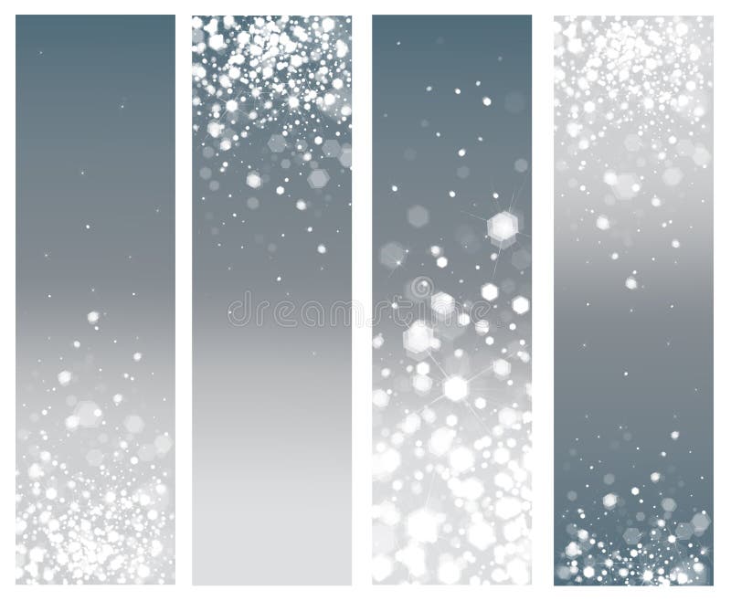 Vector Gray Abstract Banners. Stock Vector - Illustration of lights ...