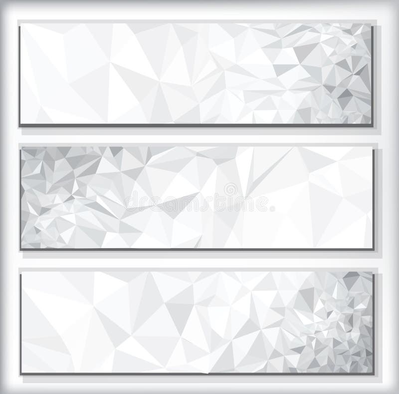 Vector gray banners. stock vector. Illustration of shape - 84816455