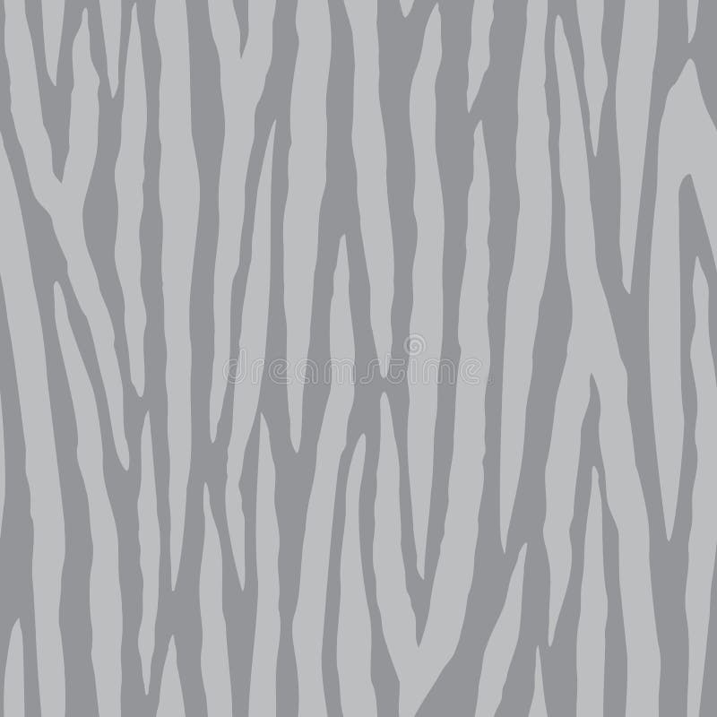 Vector Gray Zebra Stripe Texture Seamless Pattern Background Stock Illustration - Illustration ...